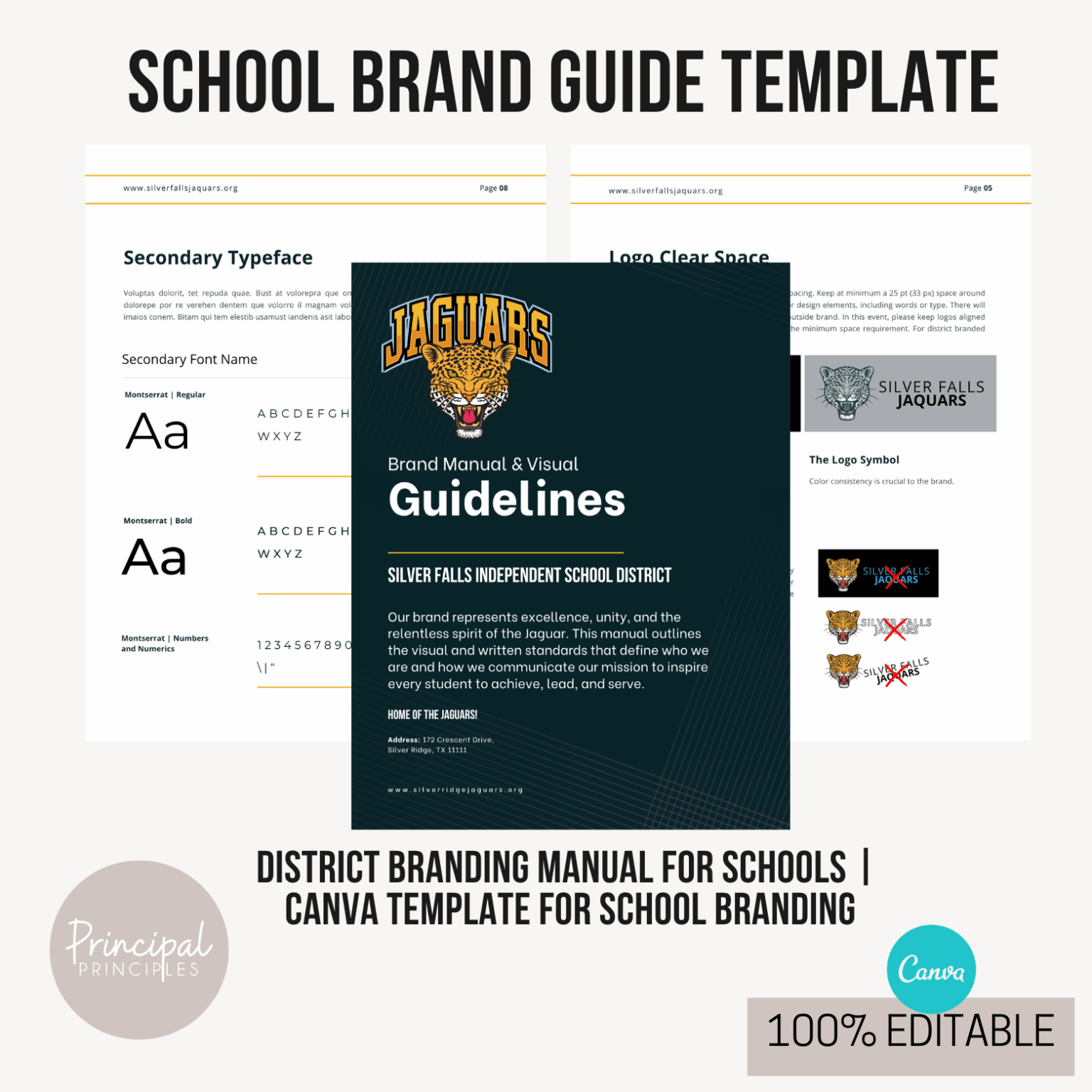 School Brand Guide Template - Stephanie McConnell/Principal Principles